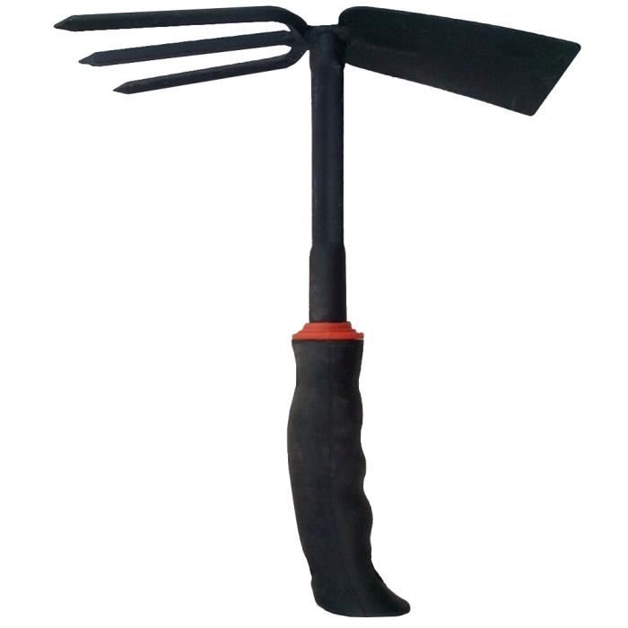 Ebhand Tool-Houe de jardin avec fourche pelle durable fer à deux têtes ...