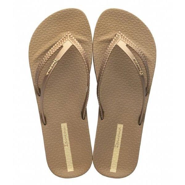 Tongs femme Ipanema Bossa Soft V - beige/gold - 38 - Cdiscount Sport