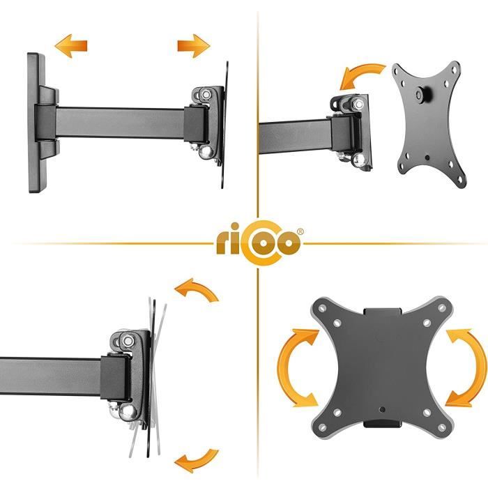 S7411 Support Mural écran PC Orientable Inclinable Universel 13-27" (33 ...