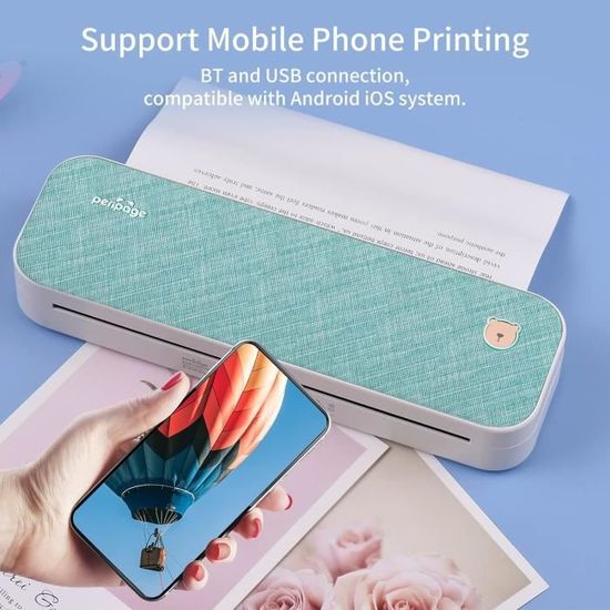 Imprimante Portable A4, Imprimantes Photo Portables A40, 304 Dpi ...