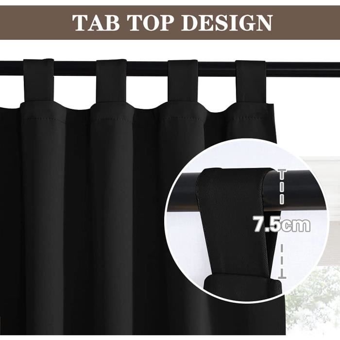 Double Rideaux Salon - Double Panneaux De Rideaux Thermiques Occultants ...
