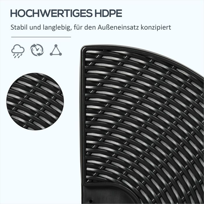 Dalle de lestage ronde 100 cm pour parasol déporté - 52 kg eau / 68 kg ...
