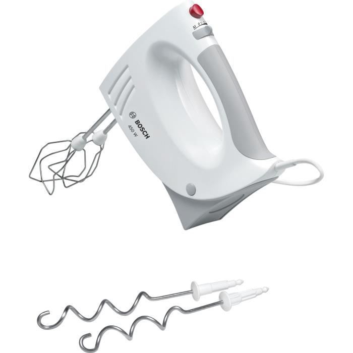 Batteur BOSCH CleverMixx MFQ3530 - 450 W - 5 vitesses - 2 fouets / 2 ...