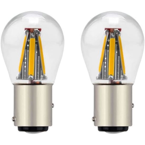 WeiXuan Nouveau 4 filaments de COB LED 1157 BAY15D 21-5W 1156 BA15S ...