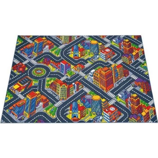 Tapis de route 200 x 140 cm chambre enfant voiture - Cdiscount Jeux ...