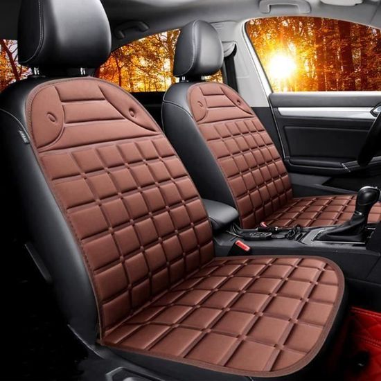 Housse de coussin de siège de voiture universel chauffant 12V - GOTOTOP ...