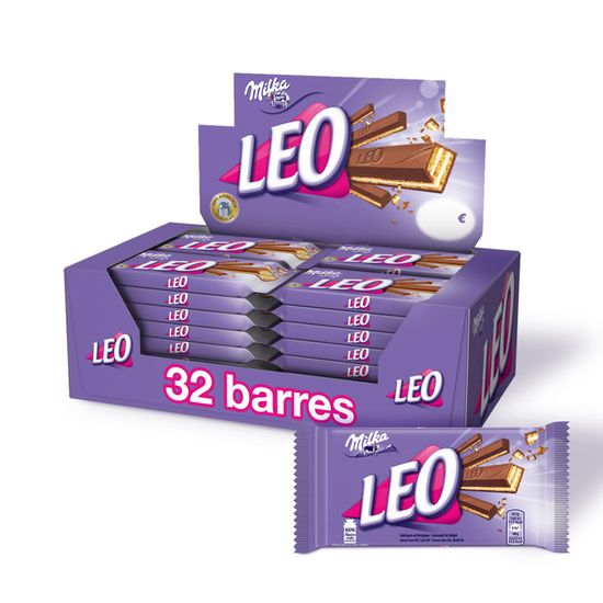 Milka LEO - Présentoir de 32 barres - Gaufrette Croustillante au ...