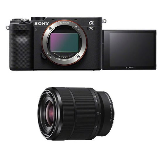 Sony appareil photo hybride alpha 7c noir + fe 28-70 - Cdiscount ...