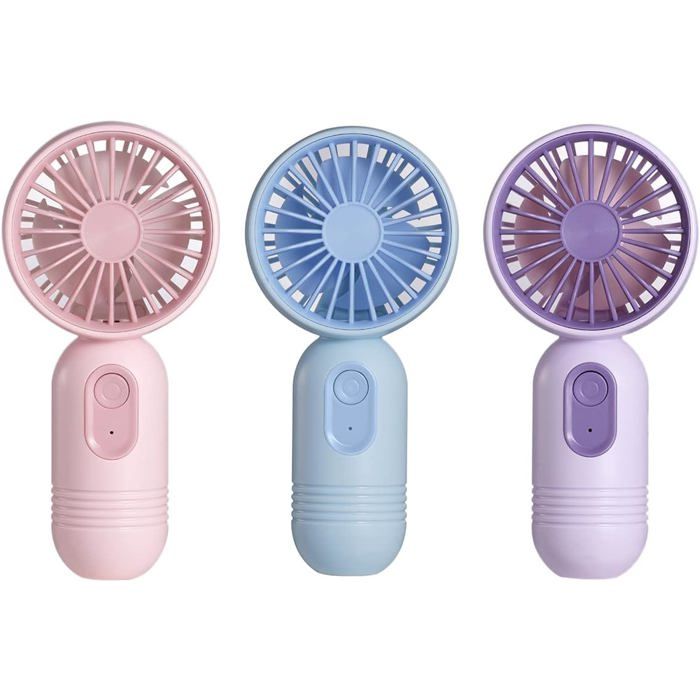 Mini Ventilateur Portable Fan 3 Pack, Petit Ventilateur de Poche Main ...