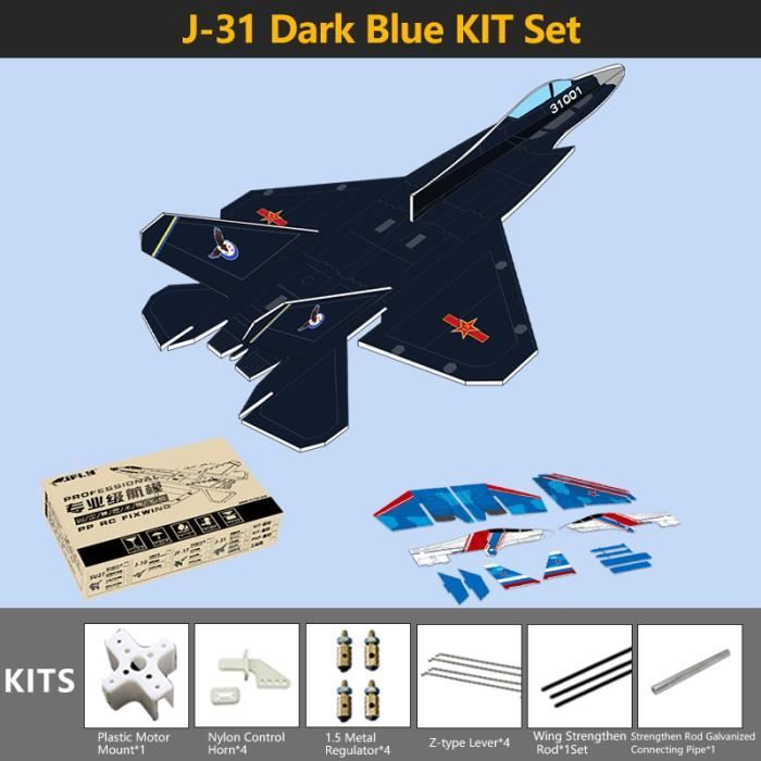 Couleur J31 bleu foncé-pièces avion volant télécommandé, avion en ...