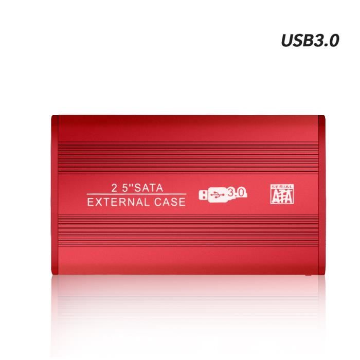 Rouge - boîtier de disque dur Sata 2.5 pouces, Support de disque dur ...