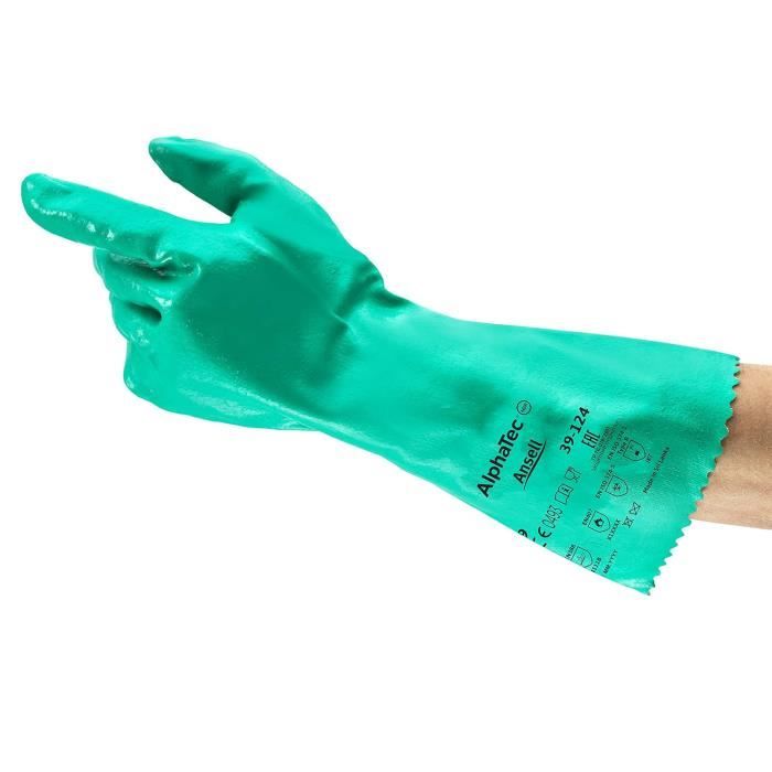 Alphatec 39-124 Gants De Travail En Nitrile Renforcé, Gant De ...