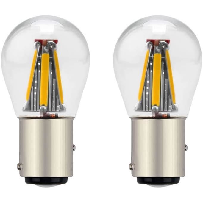 WeiXuan Nouveau 4 filaments de COB LED 1157 BAY15D 21-5W 1156 BA15S ...