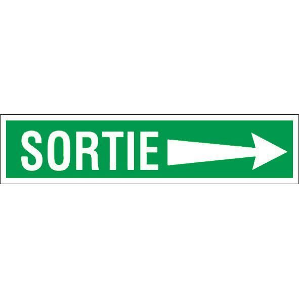 Panneau Sortie flèche à droite - Rigide 330x75mm - 4120898 - Cdiscount ...