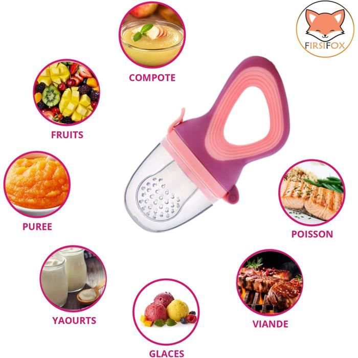 Sucette - Pces Fruit Évolutive Tétine Grignoteuse D Alimentation ...