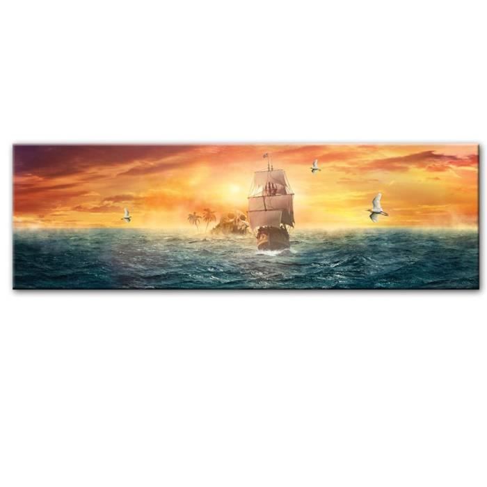 Voilier Bateau Art Affiches Coloré Voilier Tableau sur toiles Imprimer ...