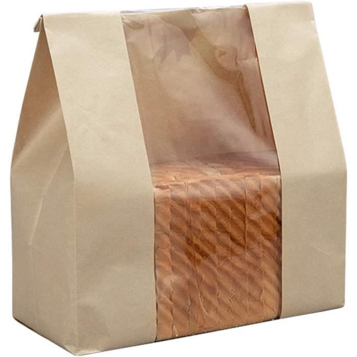 Sac Alimentaire Et Pour Sandwich - Sacs Papier À Pain Kraft Fenêtre ...