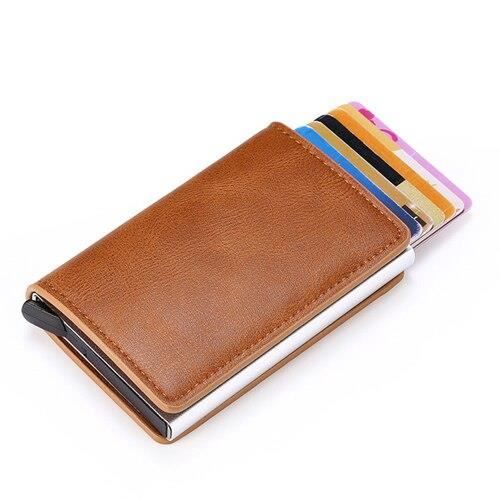 Porte-Cartes E40X6 Credit Card Holder Men And Women Metal RFID Card ...