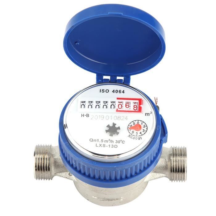 SUC-Compteur d'eau Water Meter, 1.5M 3/H Water Tem 0-40℃, Water Flow ...