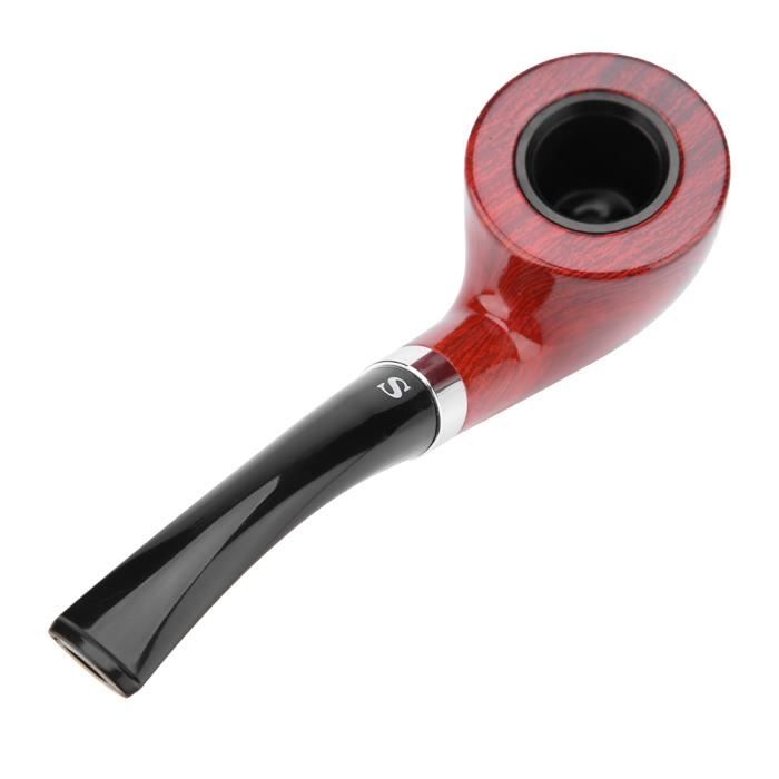 GOTOTOP Pipe à fumée avec filtre Pipe à fumer en bois Pipe à cigarette ...