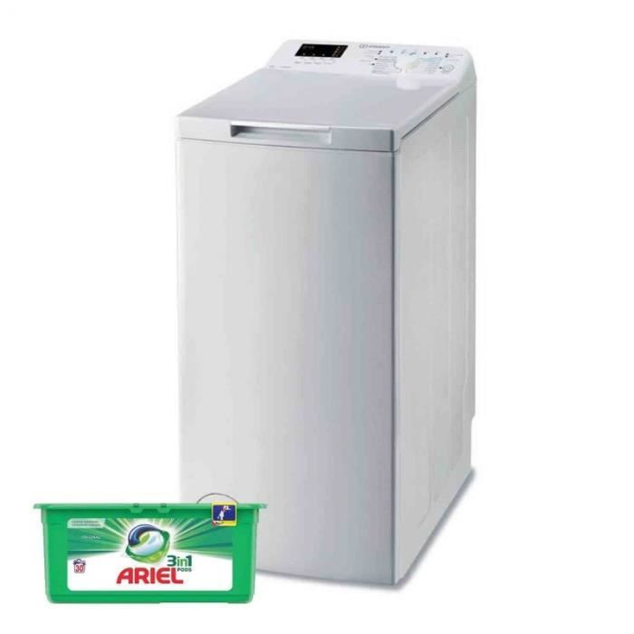 INDESIT Lave-linge top 6kg 1200trs/min RapidWash Machine à laver ...