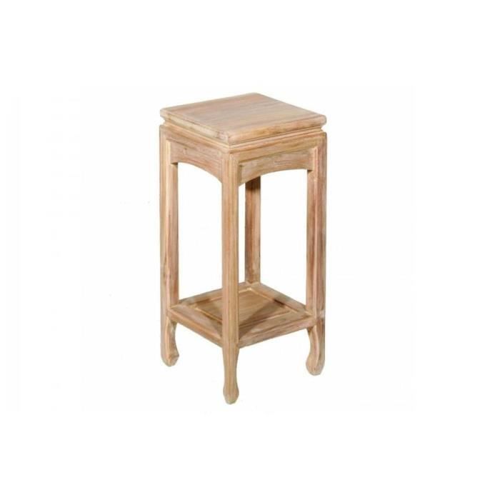 Sellette INES en teck blanchi natural Inside75 - Cdiscount Maison