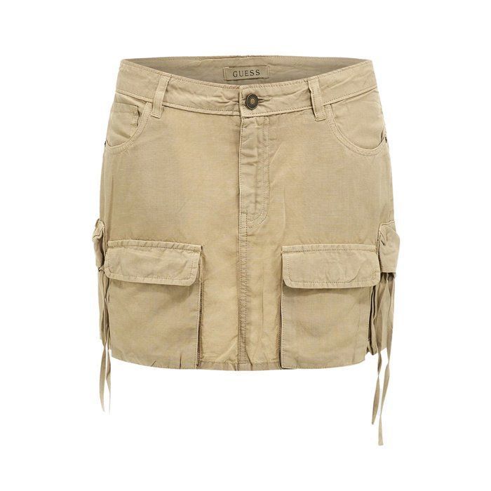 Mini jupe cargo - Guess jeans. Beige - Cdiscount Prêt-à-Porter