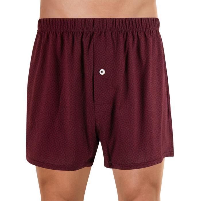 EMINENCE Caleçon flottant Motif Rouge HOMME Graphique bordeaux ...