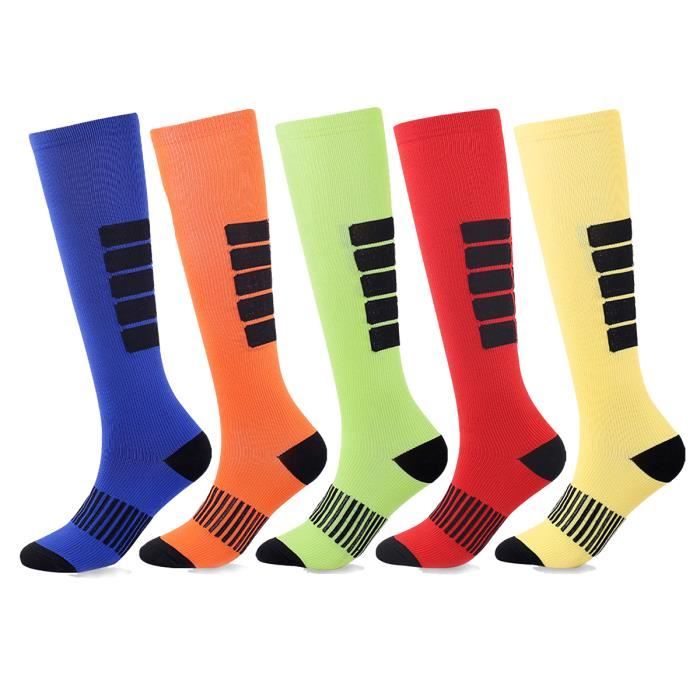 5 Paires Chaussettes de Contention pour Femmes et Homme,ANNEFLY ...