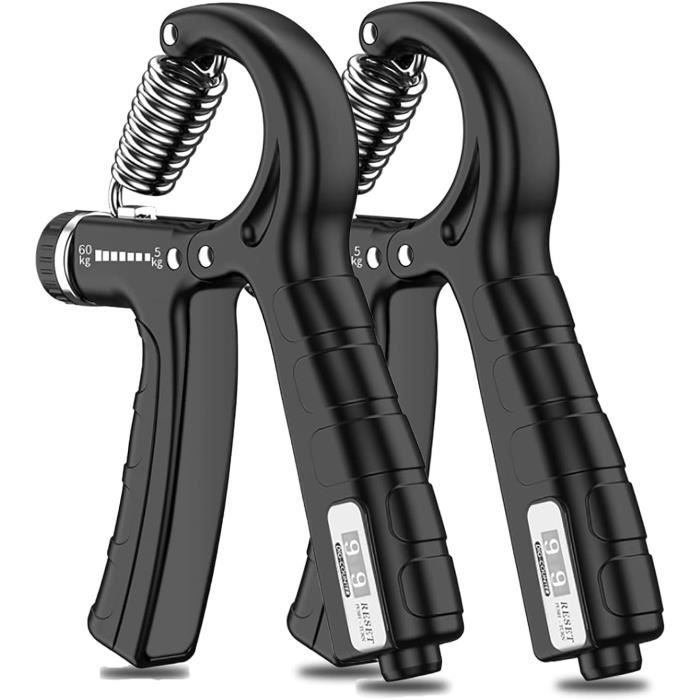 Hand Grip, 2 Pièces Hand Grip Musculation Main, 5-60Kg Ajustable ...