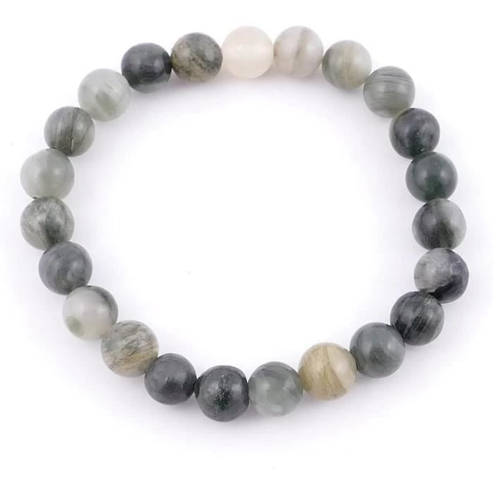 Bracelet Élastique Avec Boules De Pierres Naturelles En Différentes ...
