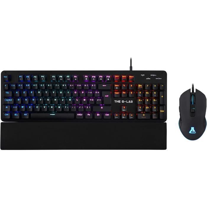 Clavier Gamer Mécanique (Blue Switch) Keyz Carbon-E Rgb (Noir) & Kult ...
