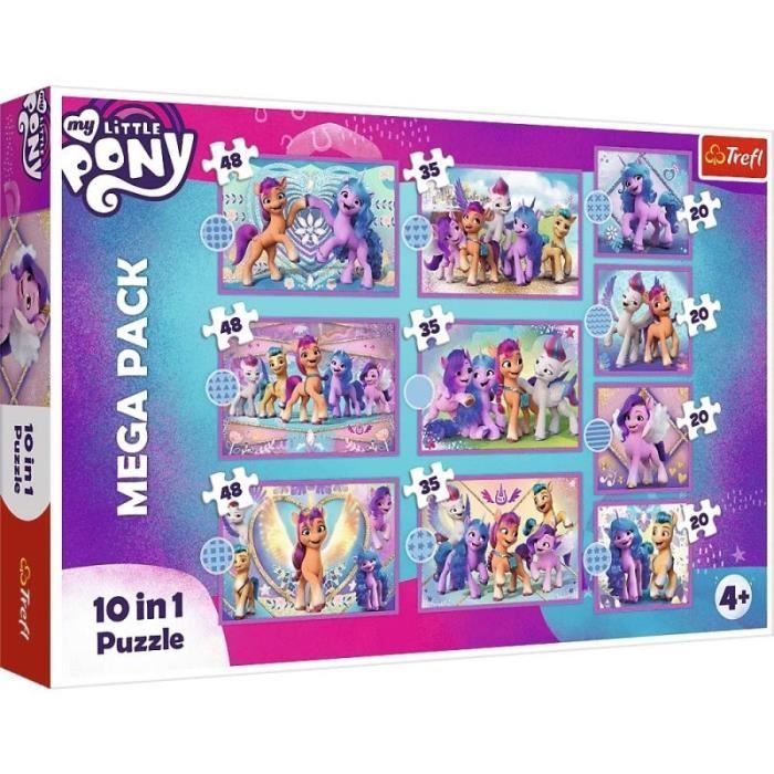 Trefl Puzzle 10in1 Shiny pony ponies My little pony - 5900511903898 ...