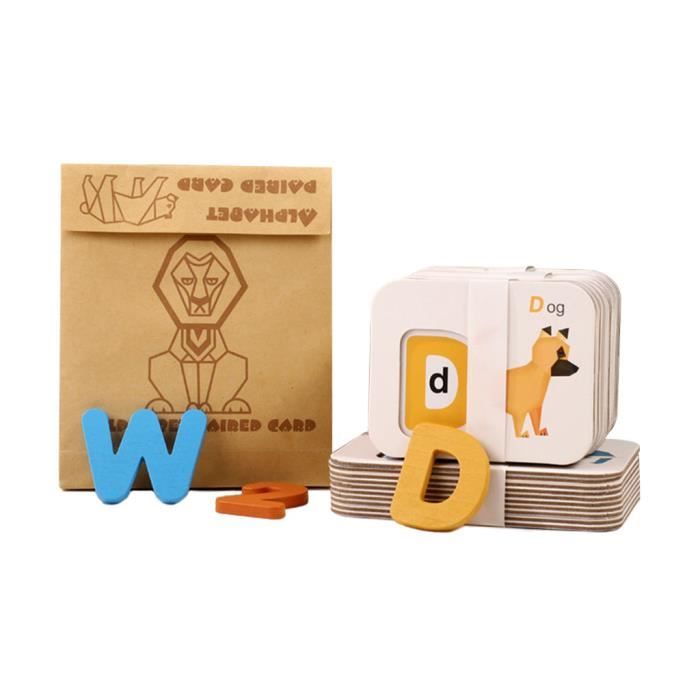 Numéro de l'alphabet Cartes Flash Jeu de Puzzle assorti stéréo ...
