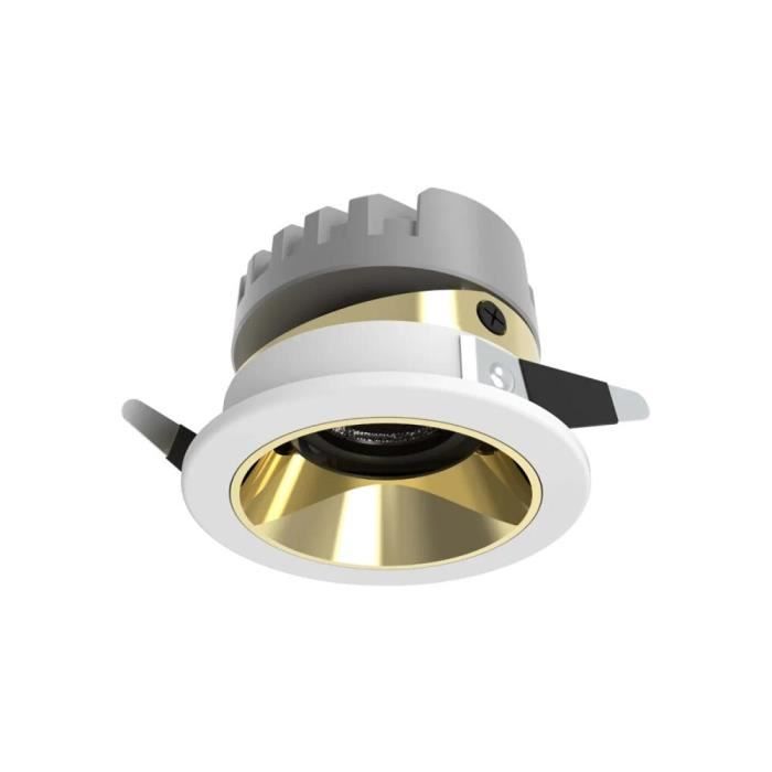 SPOTS,Rose gold-12W Dimmable-Cold white--Spot lumineux LED encastrable ...