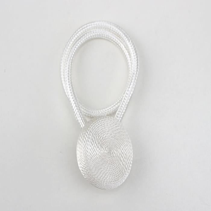 EMBRASSE - CROCHET - CORDON ,White-Autre--Porte rideau magnétique ...
