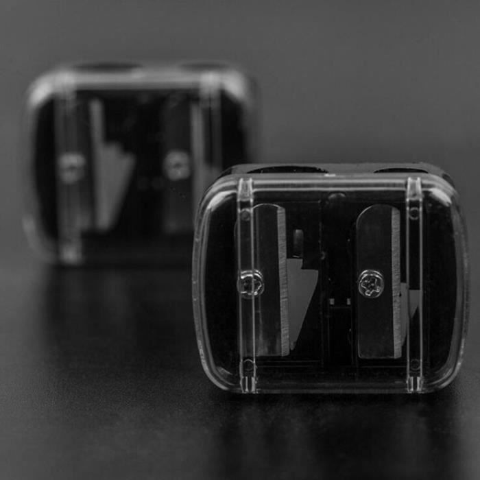 Taille-crayon double trou - Non spécifié - 2 pièces - Noir - Pour rouge ...