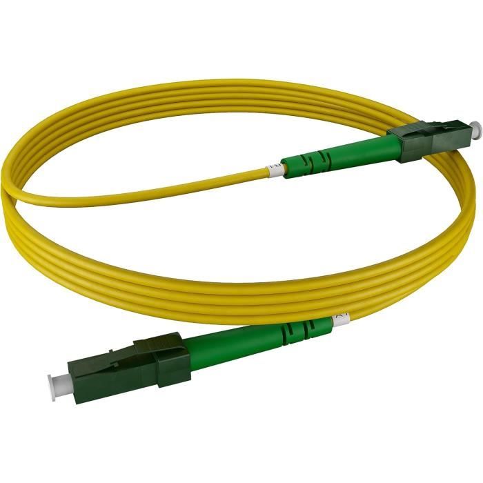 Simplex Singlemode Ftth Câble À Fibre Optique Os2 Lc-Apc Vers Lc-Apc (5 ...