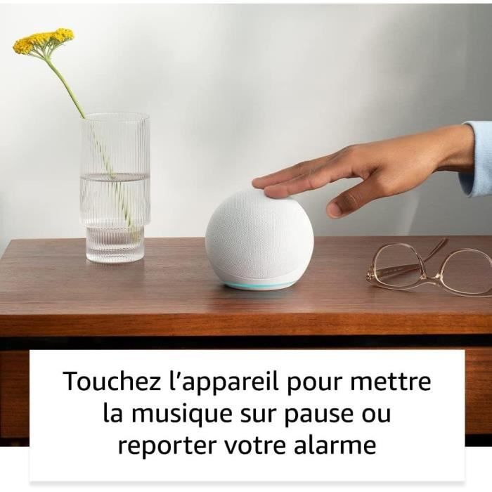 Assistant vocal - AMAZON - ECHO DOT (5ème Gen.) - Alexa integré - Noir ...