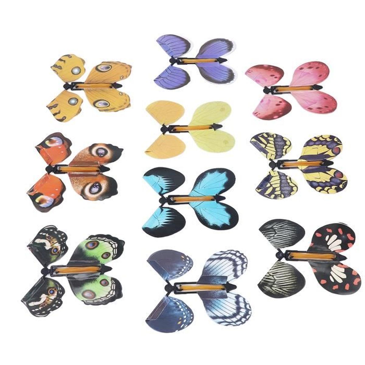YOSOO jouet papillon élastique 10 pièces papillon volant jouet drôle ...
