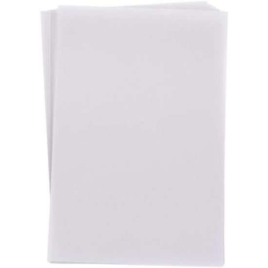 100 Feuilles de Papier Calque Blanc Rédaction Papier Vélin Feuilles de ...