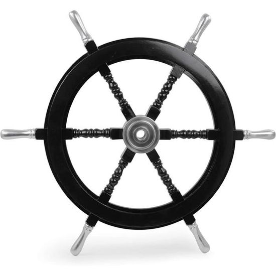Roue De Bateau En Bois Nautique De Première Qualité | Décoration Et Cadeaux Muraux De Pirate 20 ...