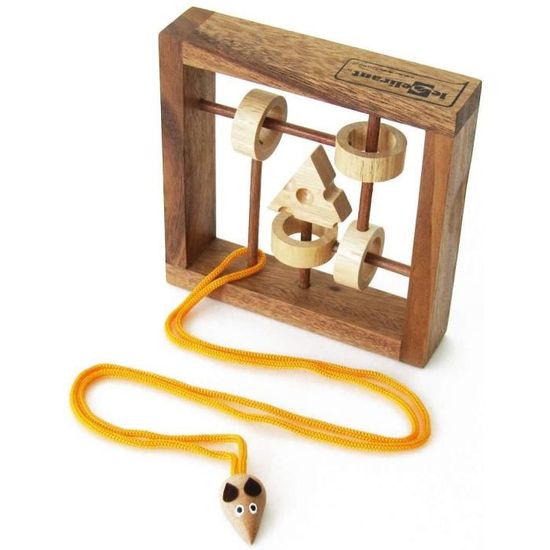 SOURIS FROMAGE-jeu casse tête à partir de 8 ans en bois massif,normes ...