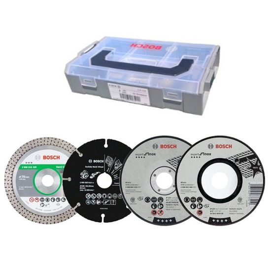 Coffret mini L-Boxx + 9 disques Ø76mm - BOSCH - 06159975VC - Cdiscount Bricolage
