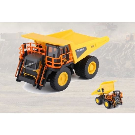 Miniatures montées - Volvo R100 E Camion de chantier benne 1/60 Burago ...