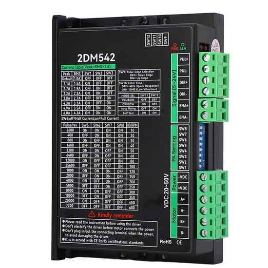 Cikonielf Driver Moteur Pas à Pas 2 Phases 2DM542 7A - Cdiscount Sport