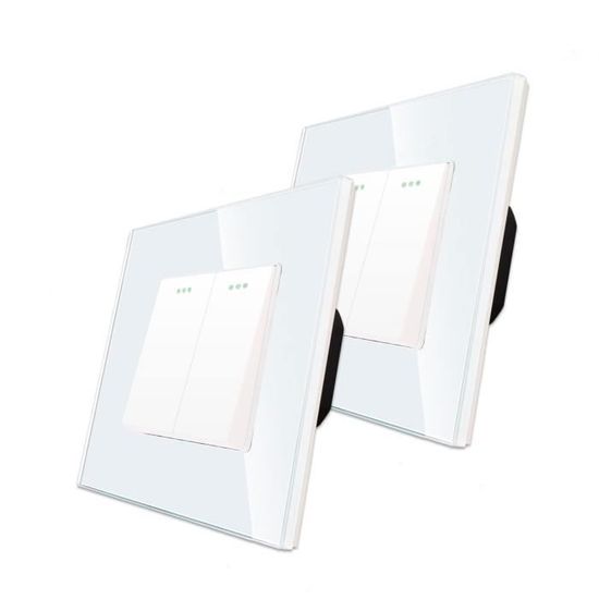 2 Pièce Interrupteur De Bouton À Bascule De Avec Points Fluorescents ...