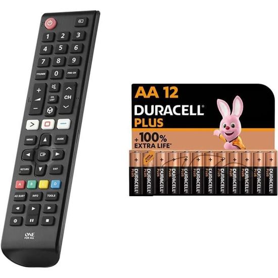 Télécommande De Remplacement Samsung & Duracell Nouveau Piles Alcalines ...