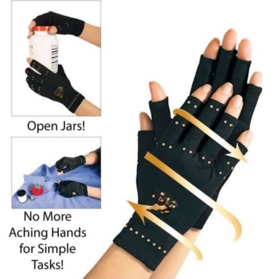 Gant de compression en cuivre et nylon arthrite main protection ...