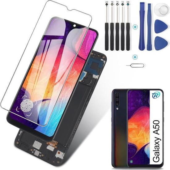 RongZy Écran Tactile LCD Compatible avec OLED Samsung Galaxy A50 SM ...